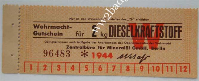 GERMAN WW2 NAZI ARMY RATION CARD, 1944 - Dec 07, 2019 | V.N ...