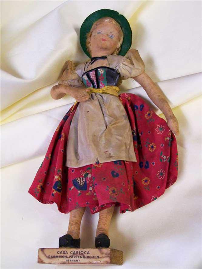 Rare German Ww2 Doll Casa Carioca, Garmisch