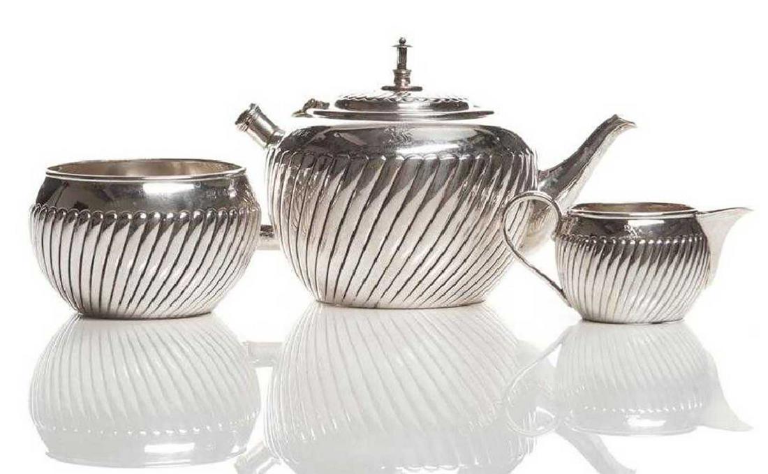 VICTORIAN ENGLISH SILVER BACHELOR'S TEA SET, MARKED - Jan 26, 2020 | V ...