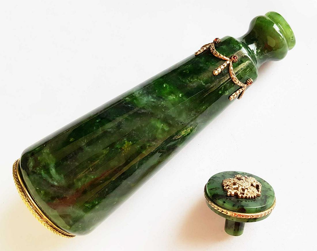 FABERGE - RUSSIAN NEPHRITE JADE PERFUME BOTTLE - Mar 29, 2020 | V.N ...