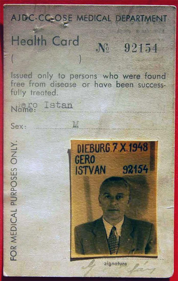 Buy MEDICAL HEALTH CARD DOCUMENT ID, HUNGARIAN 1948 | V.N. Collectible ...