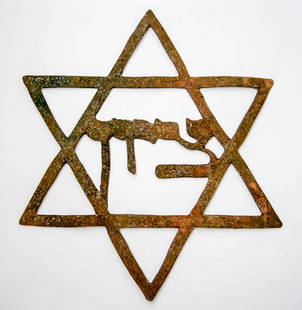 Jewish Ww2 Yellow Star Of David Jude Fr. Litzmannstadt