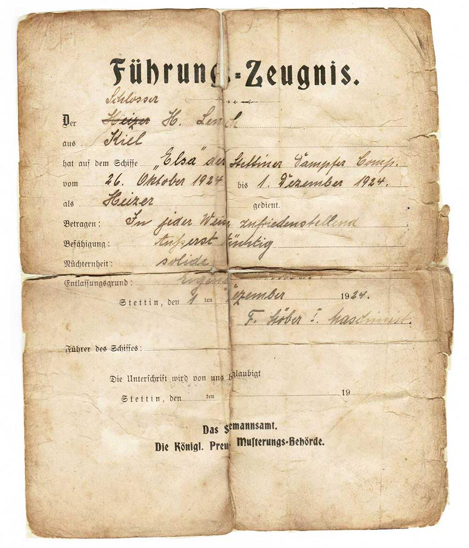 Extremely Rare German Ww1 Driver License, 1924