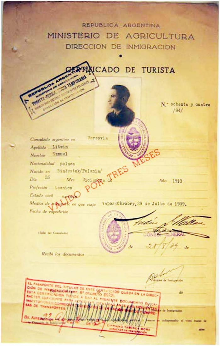 EXTREMELY RARE JEWISH WW2 VISA DOCUMENT, 1939 - Feb 07, 2021 | V.N ...