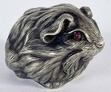 Faberge Silver Rabbit Figure