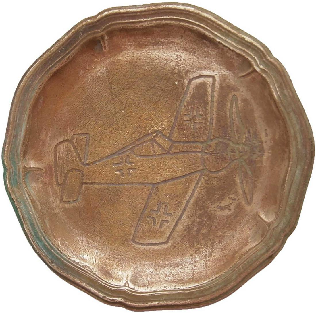 German Ww2 Luftwaffe Presentation Plate W. Plane