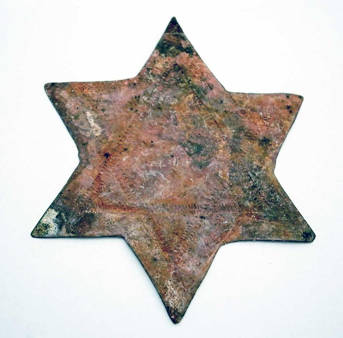 JEWISH WW2 STAR of DAVID in METAL, ENGRAVED - Mar 20, 2022 | V.N ...