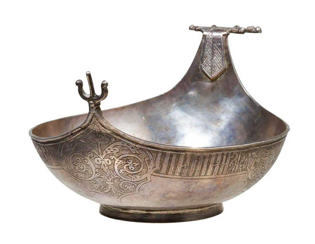 Extremely Rare Large Russian Silver Kovsh, C.1740