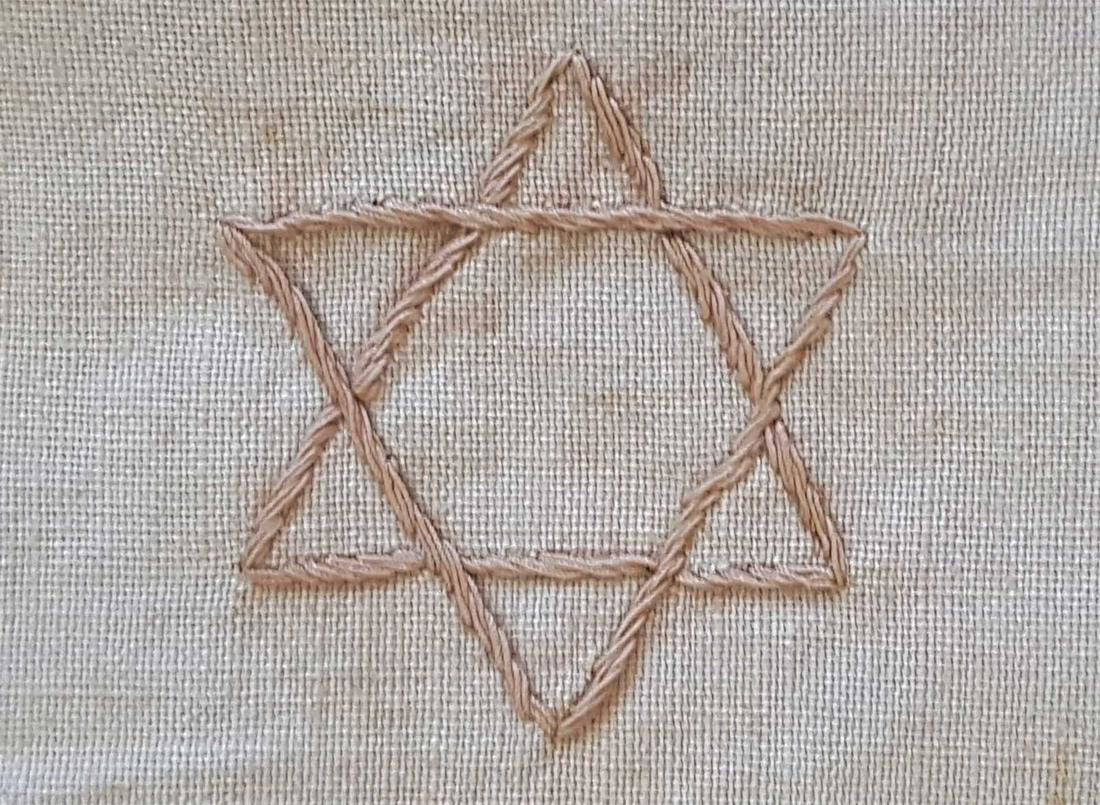 Jewish Ww2 Embroidered Sash Fr. Litzmannstadt Auction