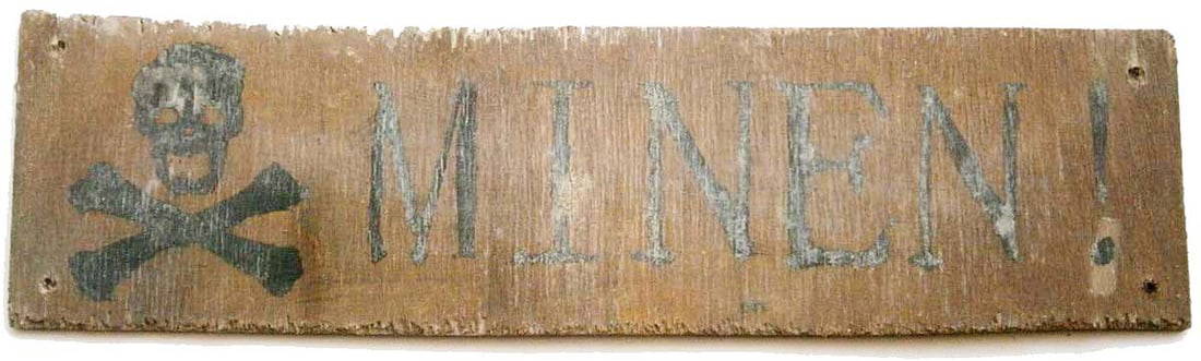 Buy German Wwii Sign Minen W. Skull & Bones | V.n. Collectible In Wa