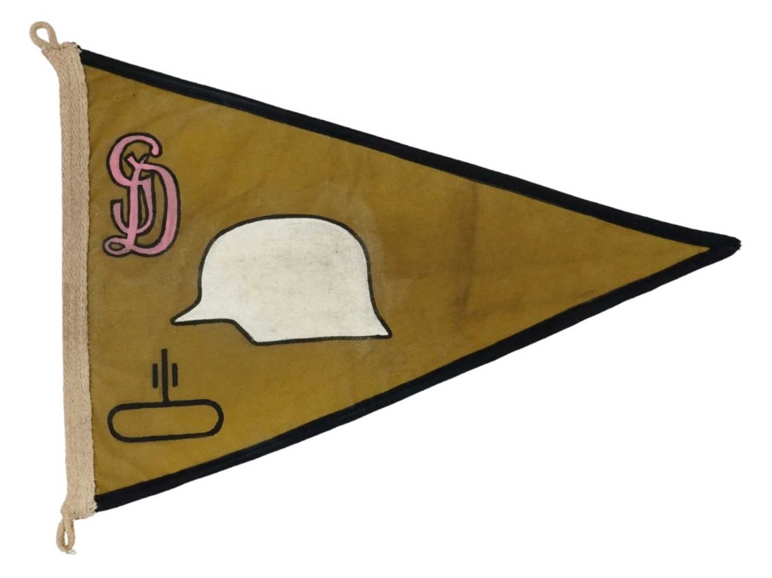 German Wwii Nazi Sd Car Pennant Auction