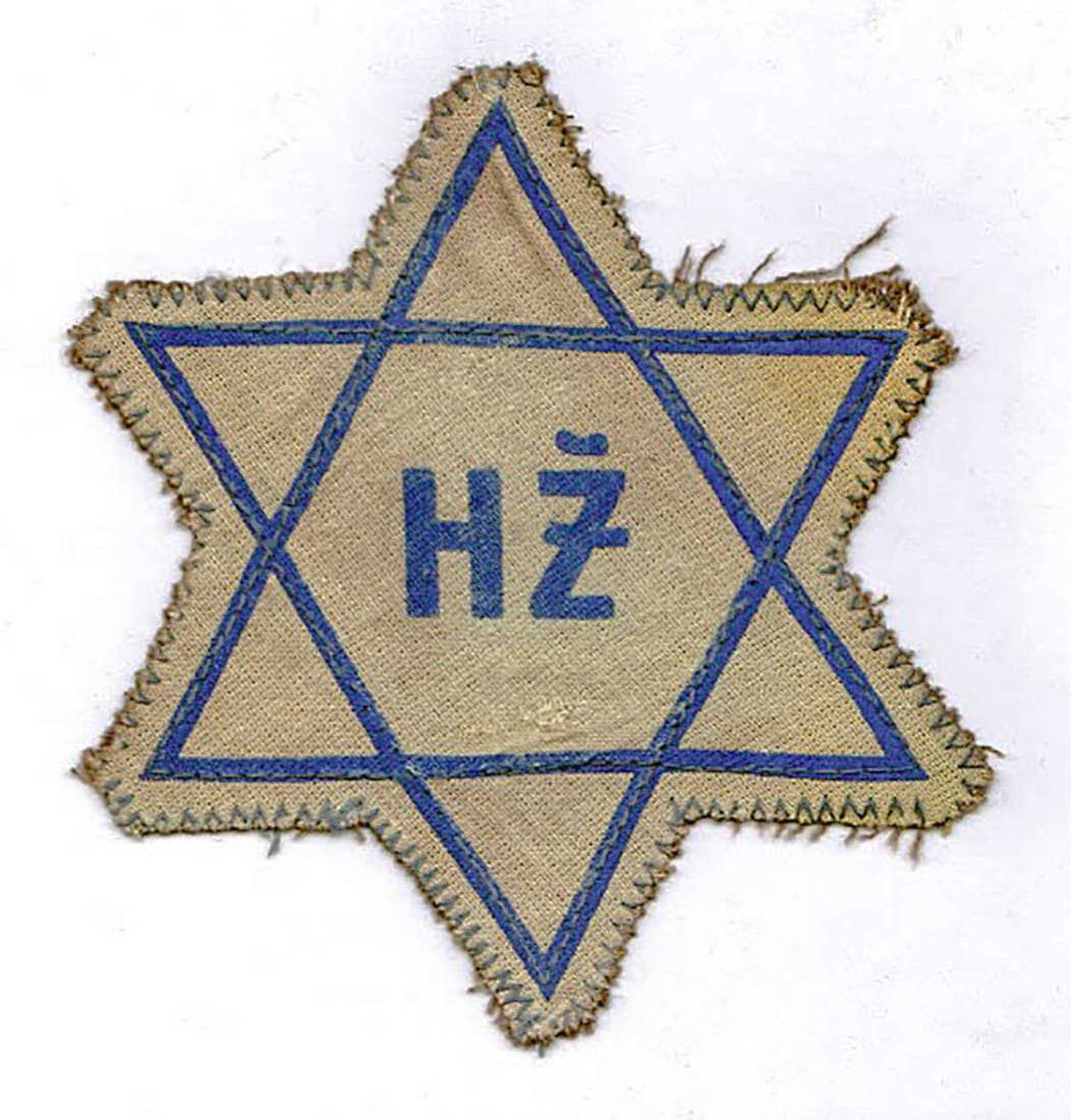 Jewish Wwii Star Of David Fr. Slovakia Auction