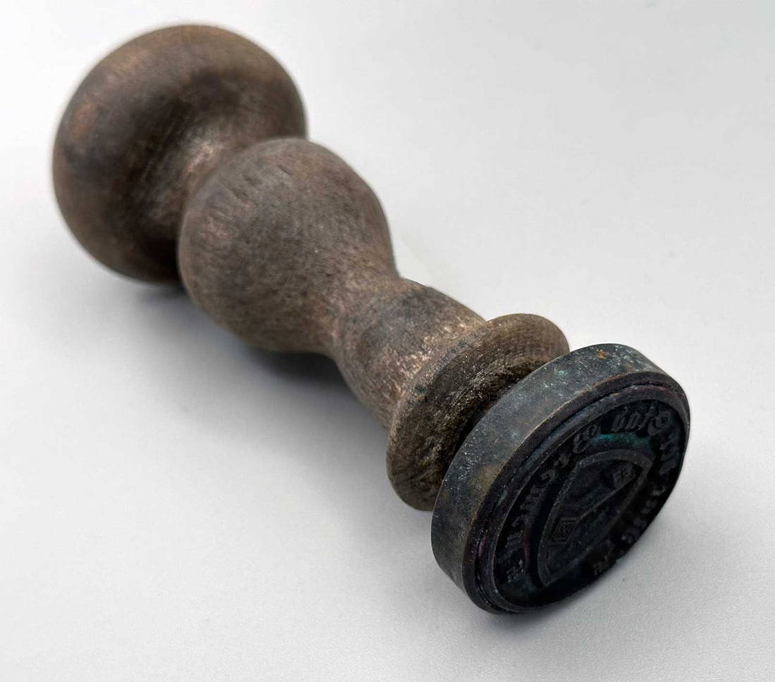 Rare German Wwii Ink Hand Stamp Auction