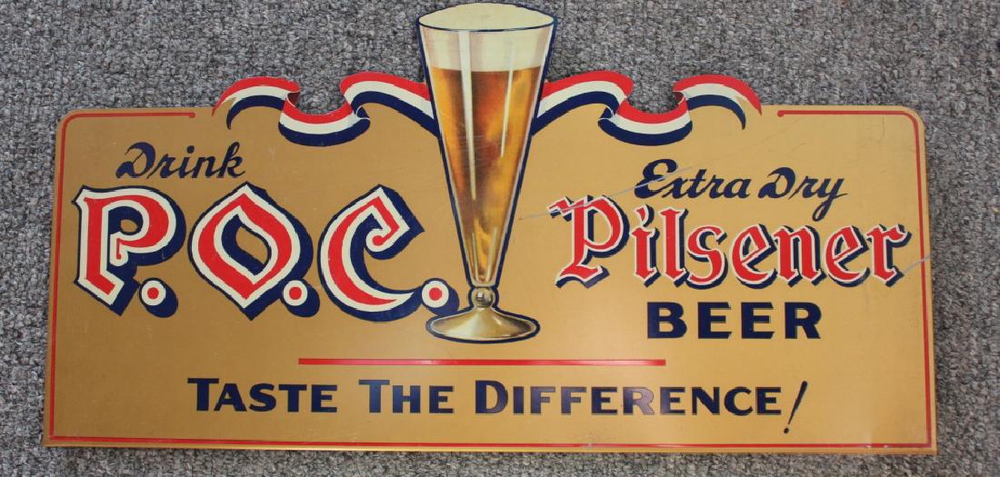 P.O.C. Beer Sign - Mar 11, 2018 | Goldfinch Auctions in NJ