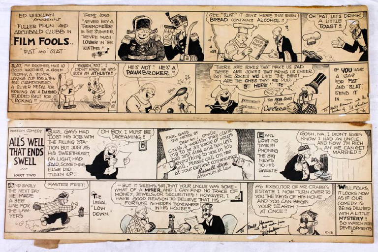 Original Comic Strips By Ed Wheelan (2)