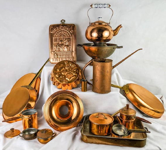 Vintage Copper Kitchen Items