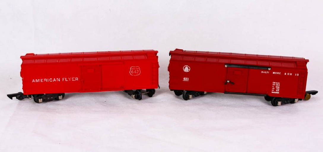 American Flyer 633 B&o Boxcar & 642 Boxcar