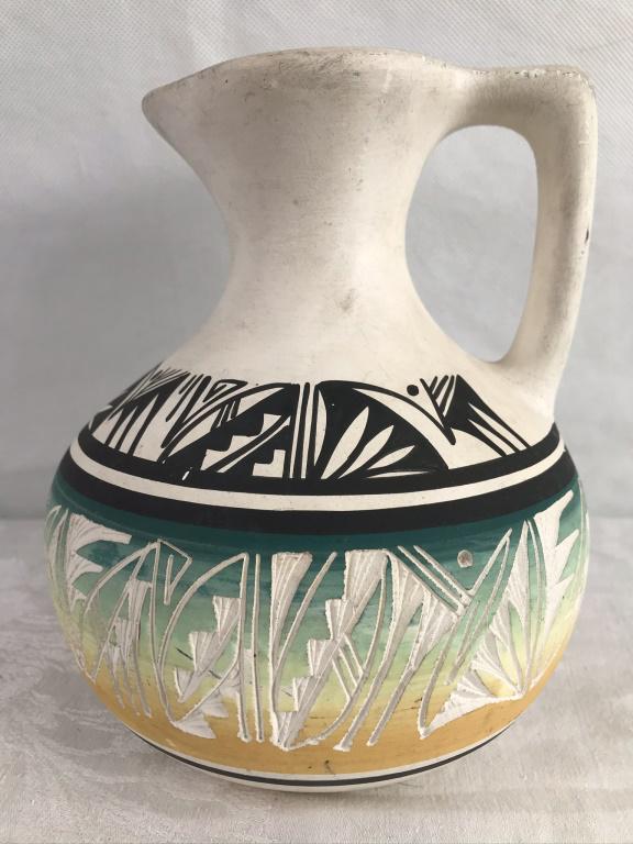 Navajo Pottery Pitcher, Signed Kanumu - Mar 01, 2020 | Goldfinch ...