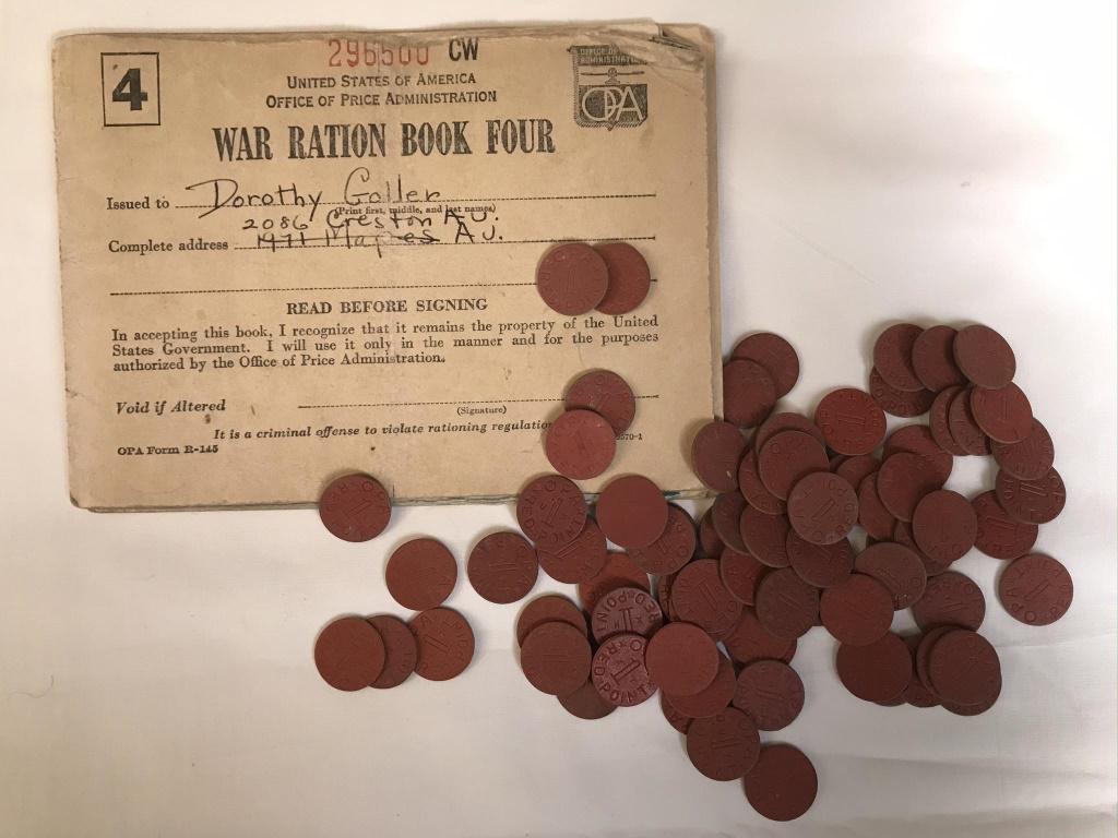 Wwii Ration Book And Ration Tokens
