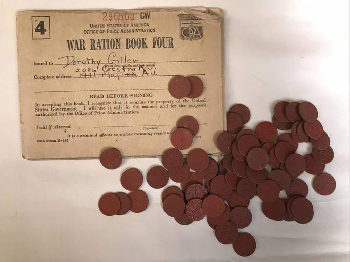 Wwii Ration Book And Ration Tokens