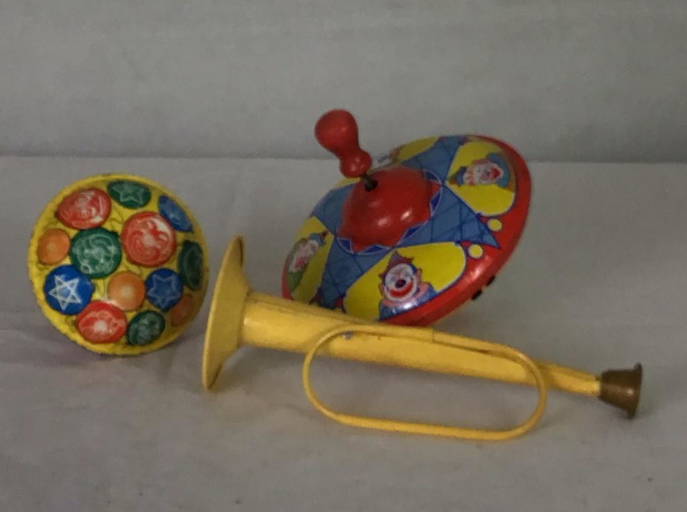 Bugle, Noise Maker & Spinning Top, Vintage - Feb 28, 2022 | Goldfinch ...