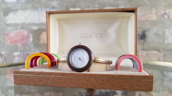 Vintage Gucci Interchangeable Bezel Watch