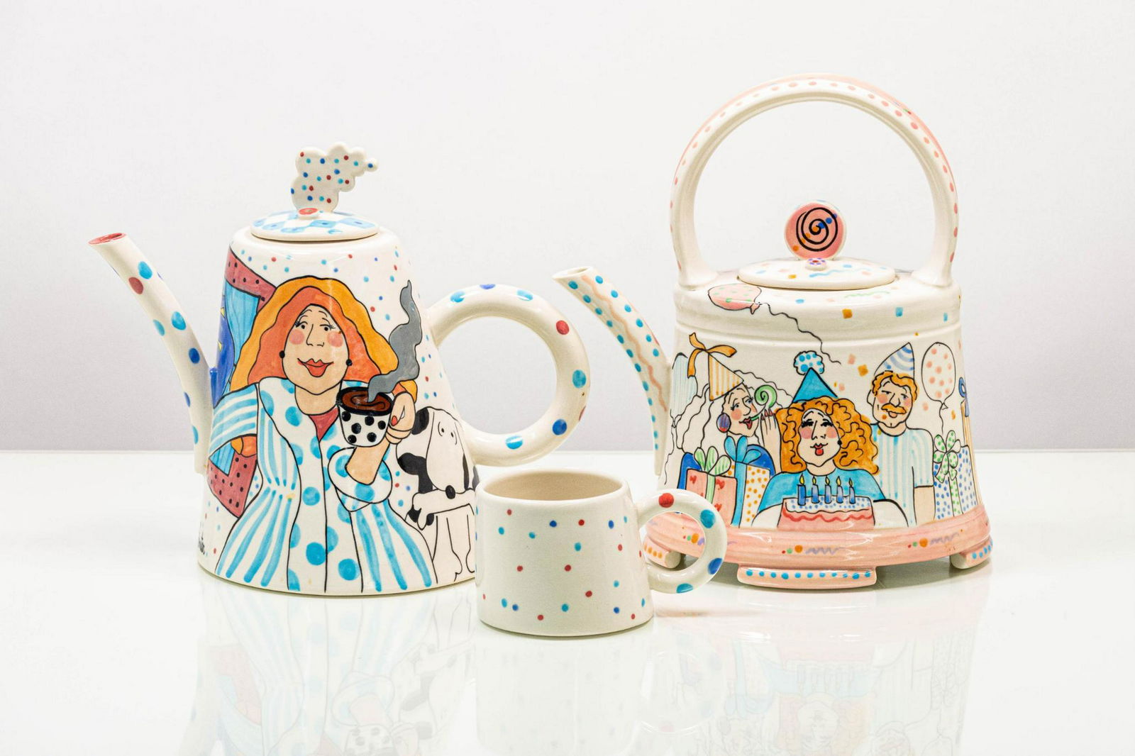 J. Fenter Art Pottery Teapot, Coffee Pot, and Cup, - Aug 26, 2019 ...