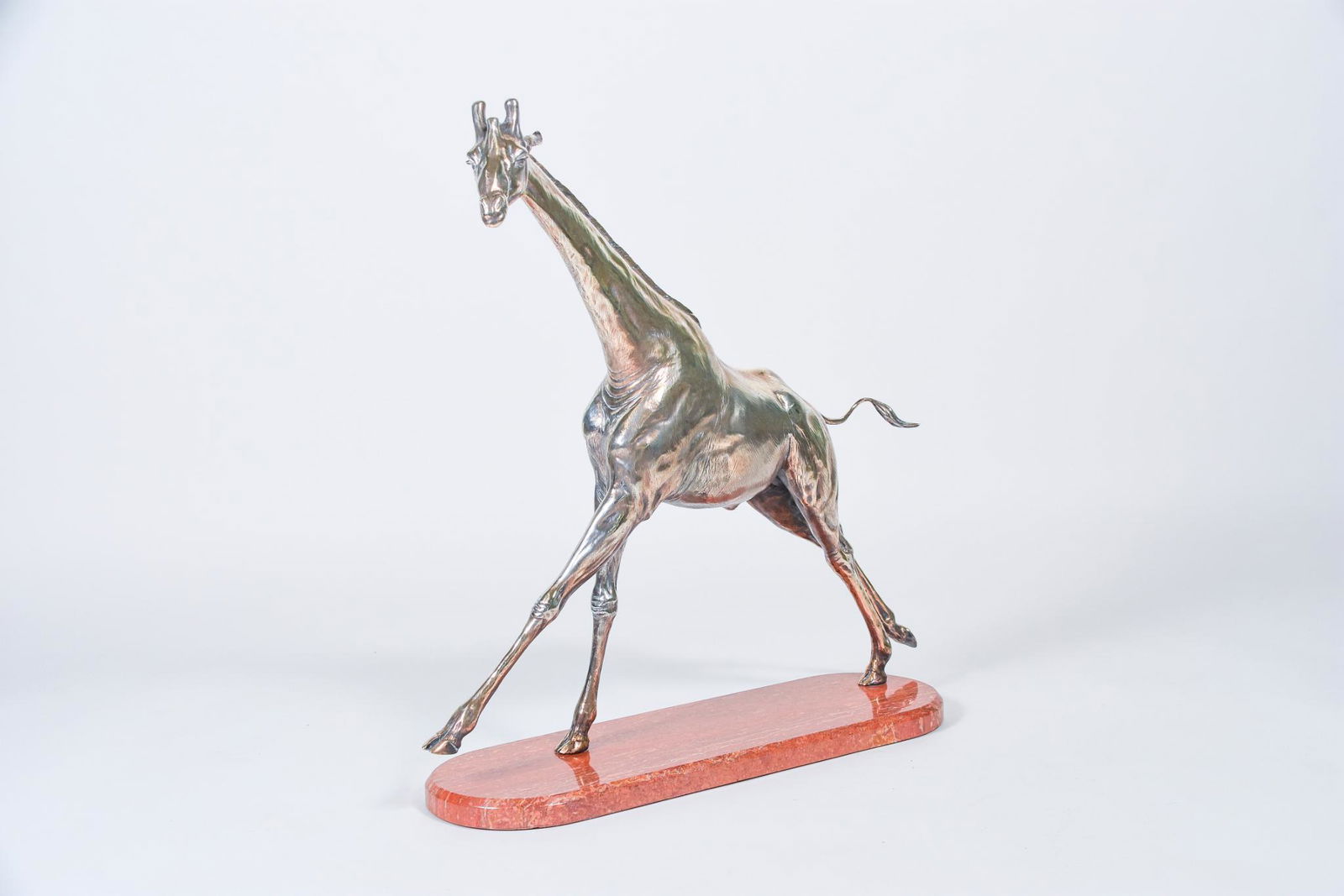 African Silver Model Of a Giraffe David Schaefer | Barnebys