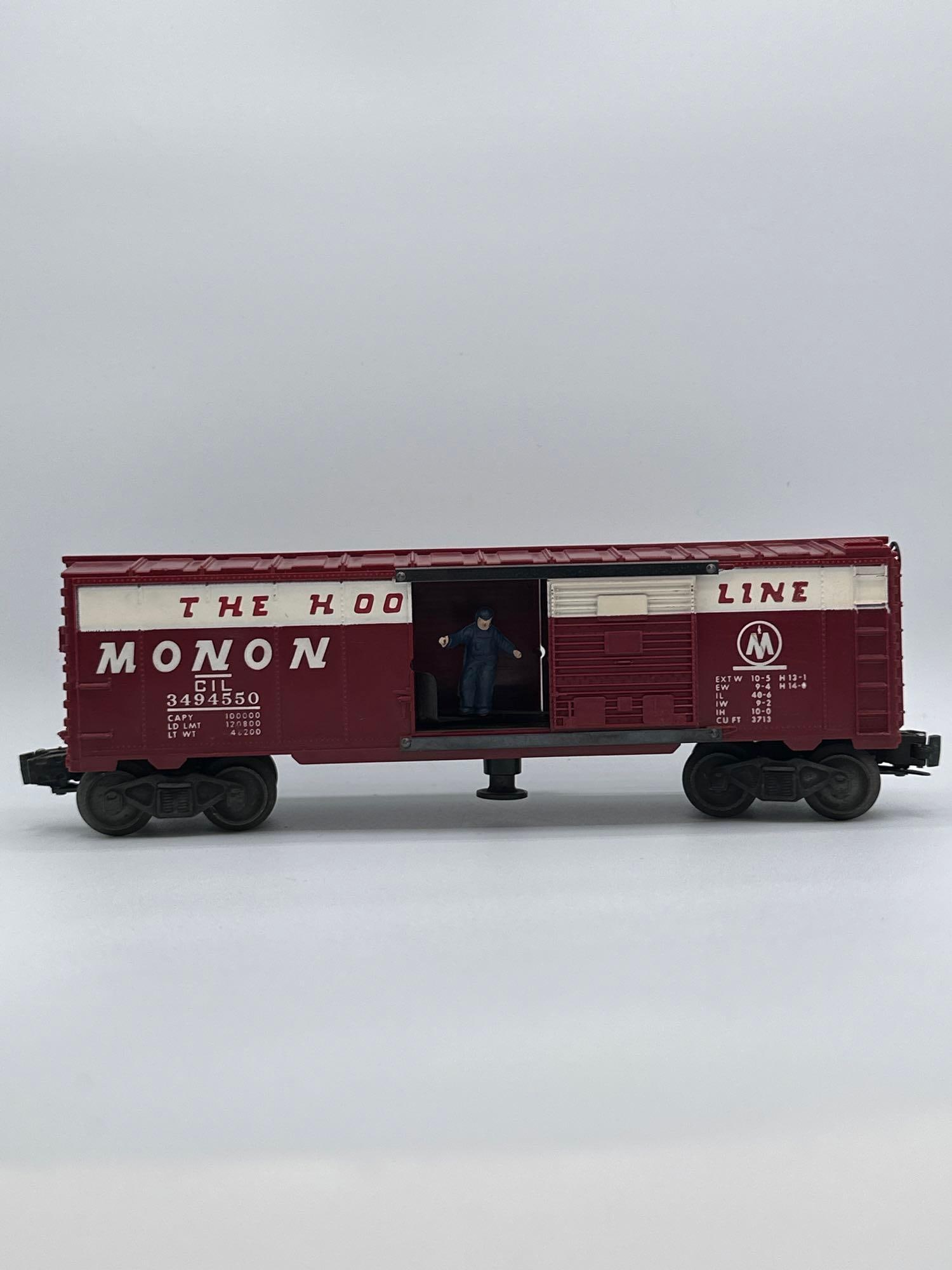 Lionel Monon "hoosier Line". Operating Box Car No.3494-550 Auction