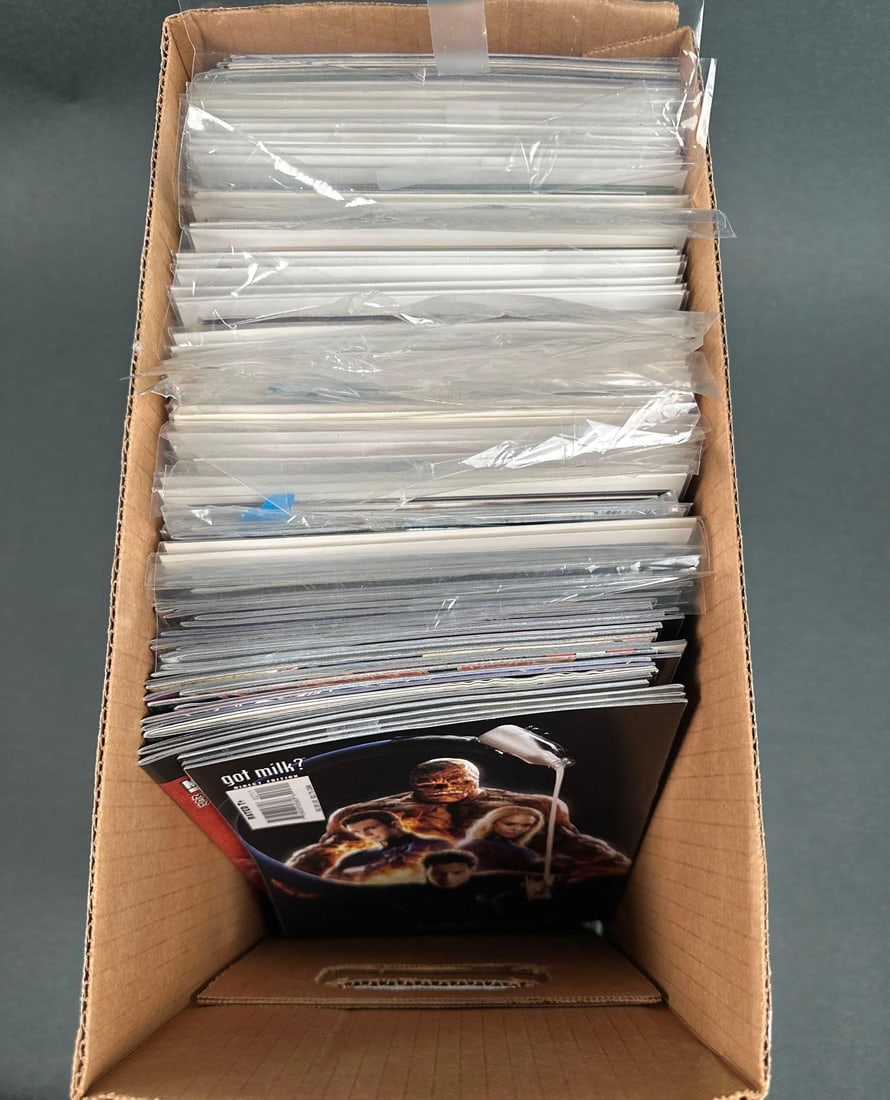 Long Comic Book Box (black Panther, Storm, Hawkeye, And More) Auction