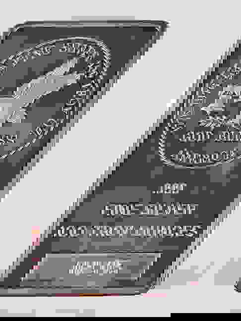 100 Oz Silver Tri-state Refining And Investment Ingot Bar Auction