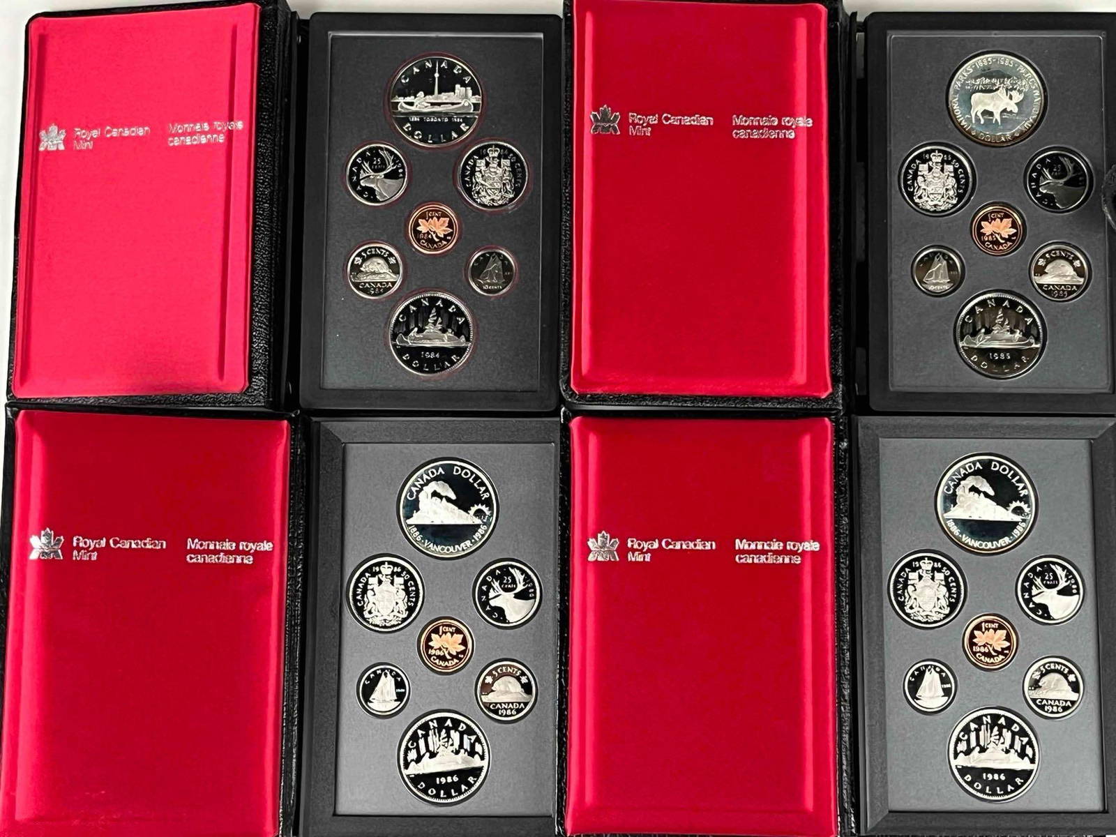 4 - Canada 1985 Royal Canadian Mint Double Dollar Proof Coin Set Auction