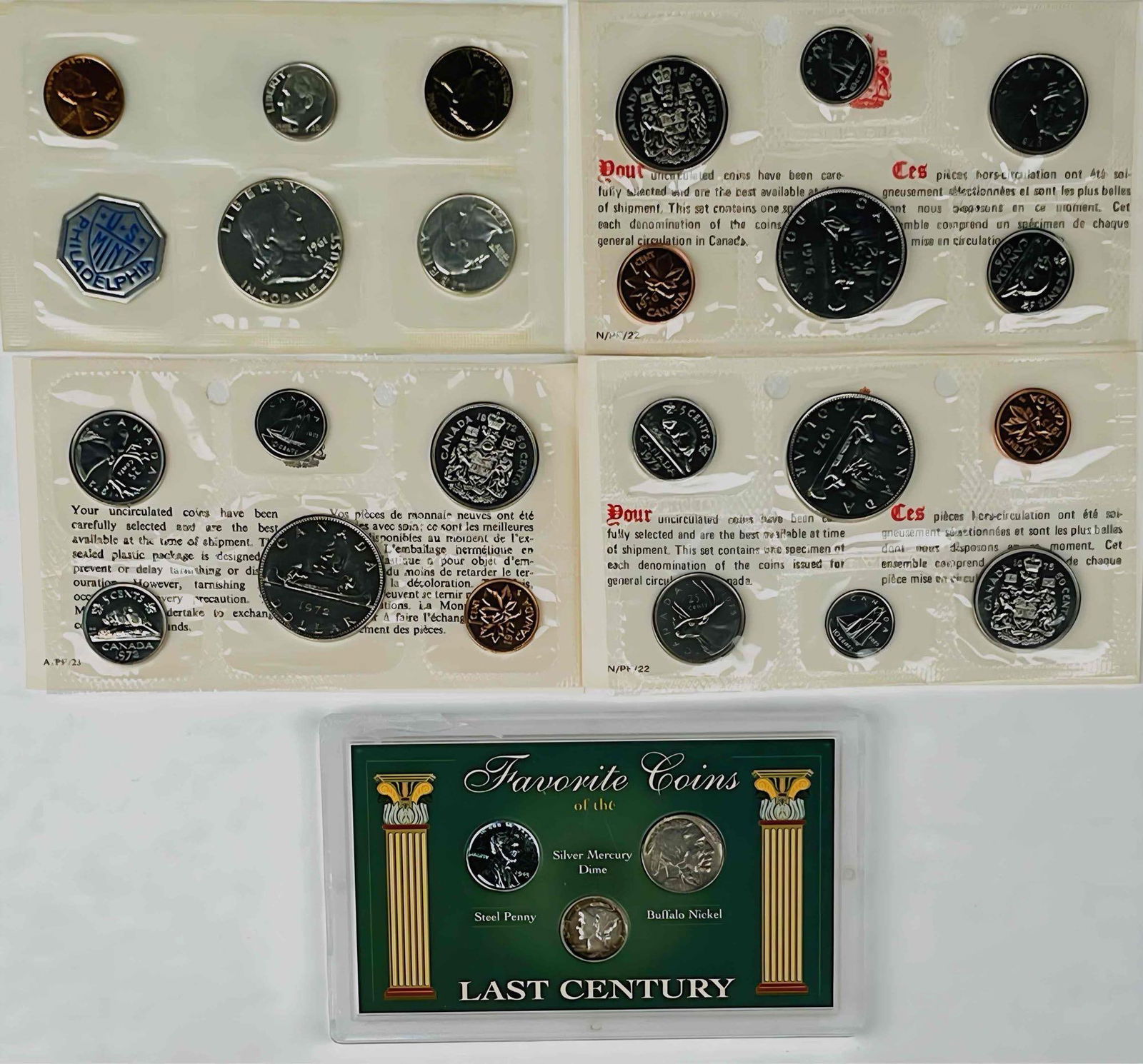 4 Canadian Proof Sets