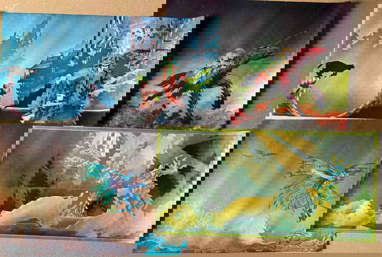 4 Roger Dean Posters (circa 1970s)