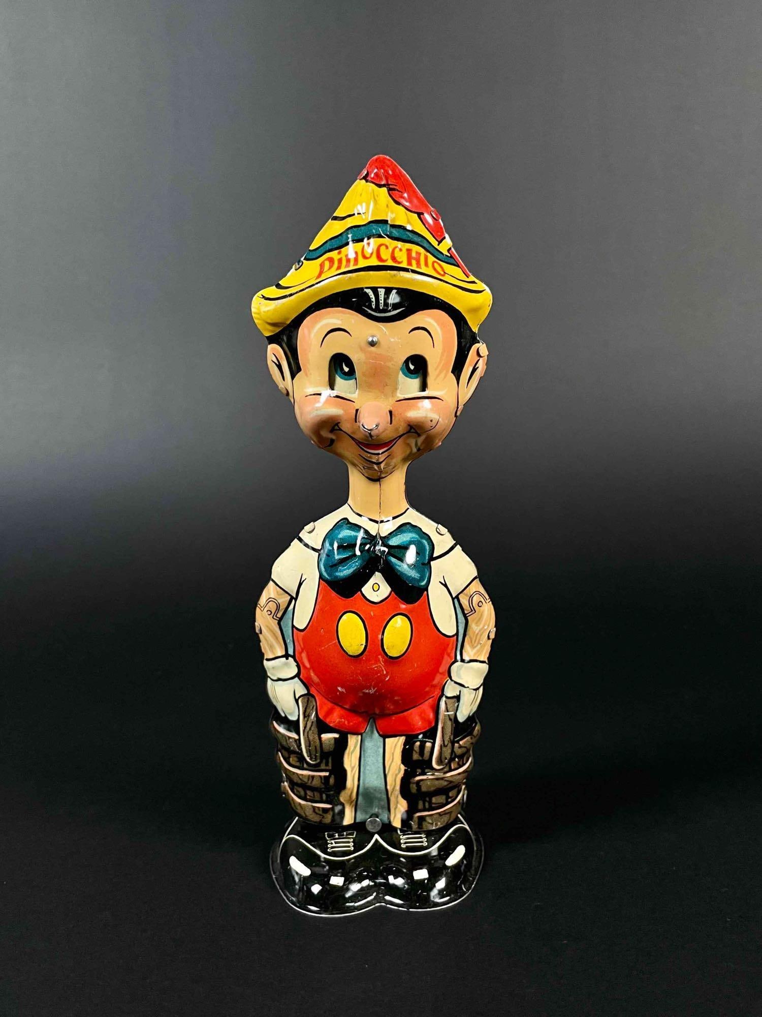 Tin "walking Pinocchio" By Marx (copyright 1930 Walt) Auction