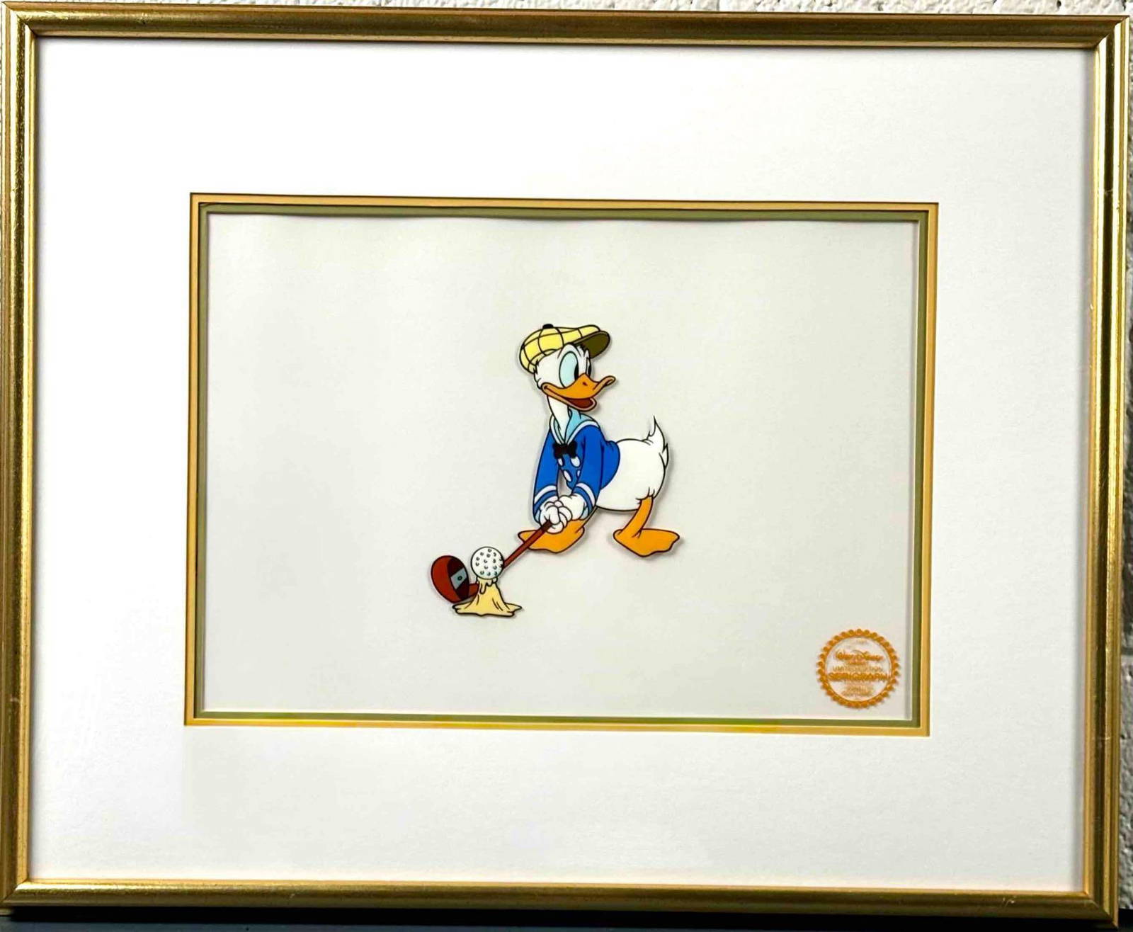 Original Walt Disney Donald Duck Golf Animation Cel 1938 Auction