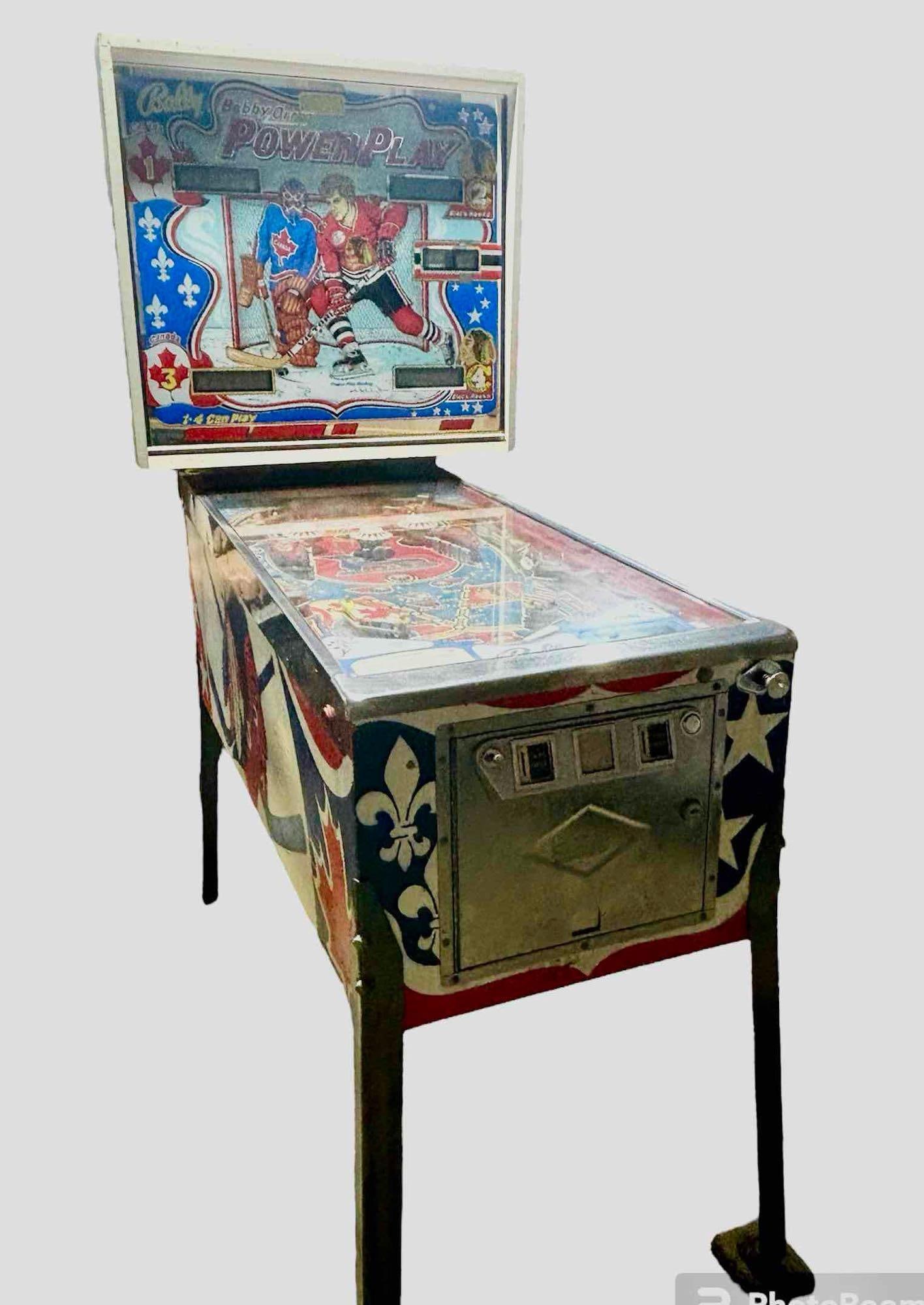 1978 Bobby Orr's Power Play Bally Pinball Machine Auction