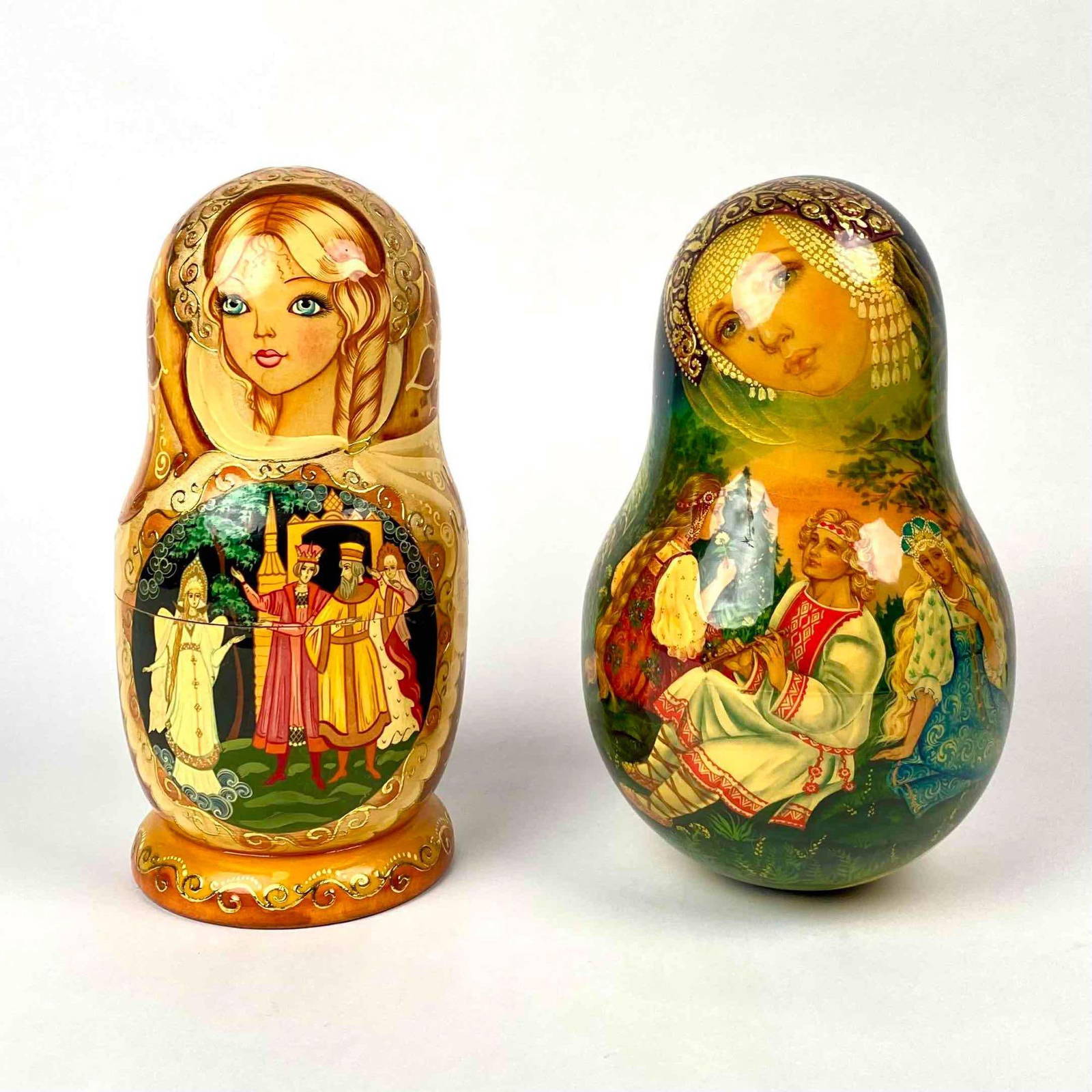 Russian Matryoshka Dolls: Nesting Dolls And Wobble Bell Doll Auction