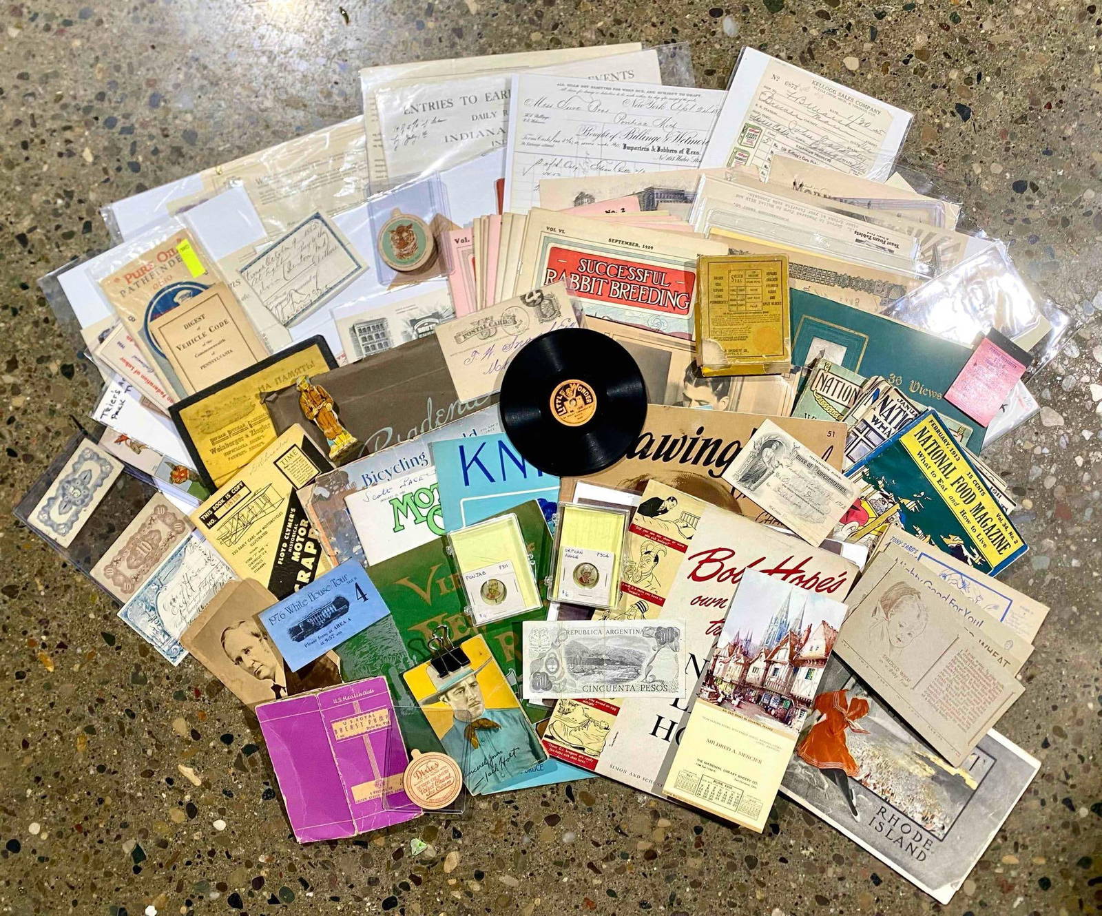 Huge Bulk Lot Of Assorted American Ephemera Auction