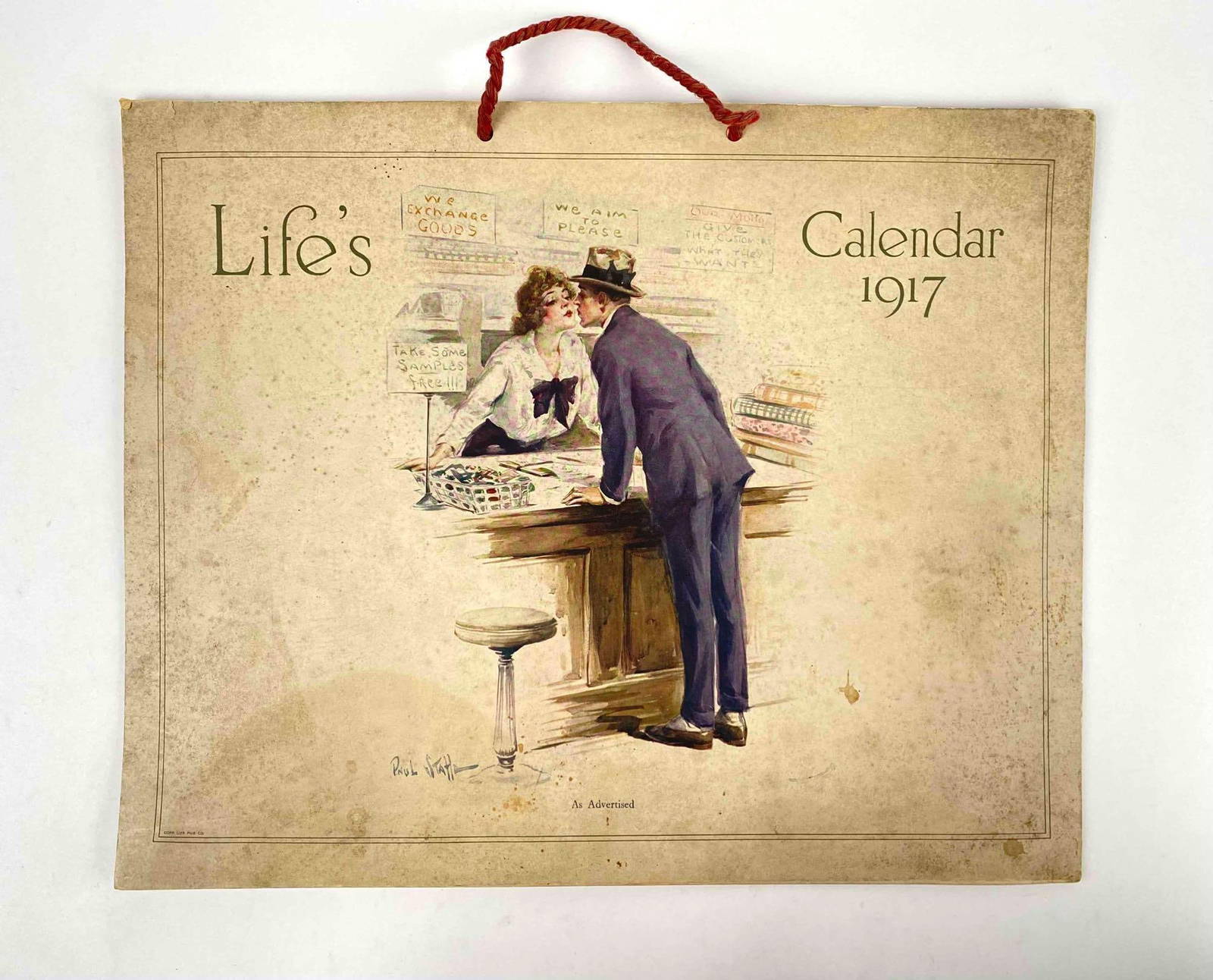 Life's Illustrated Calendar, 1917 Auction