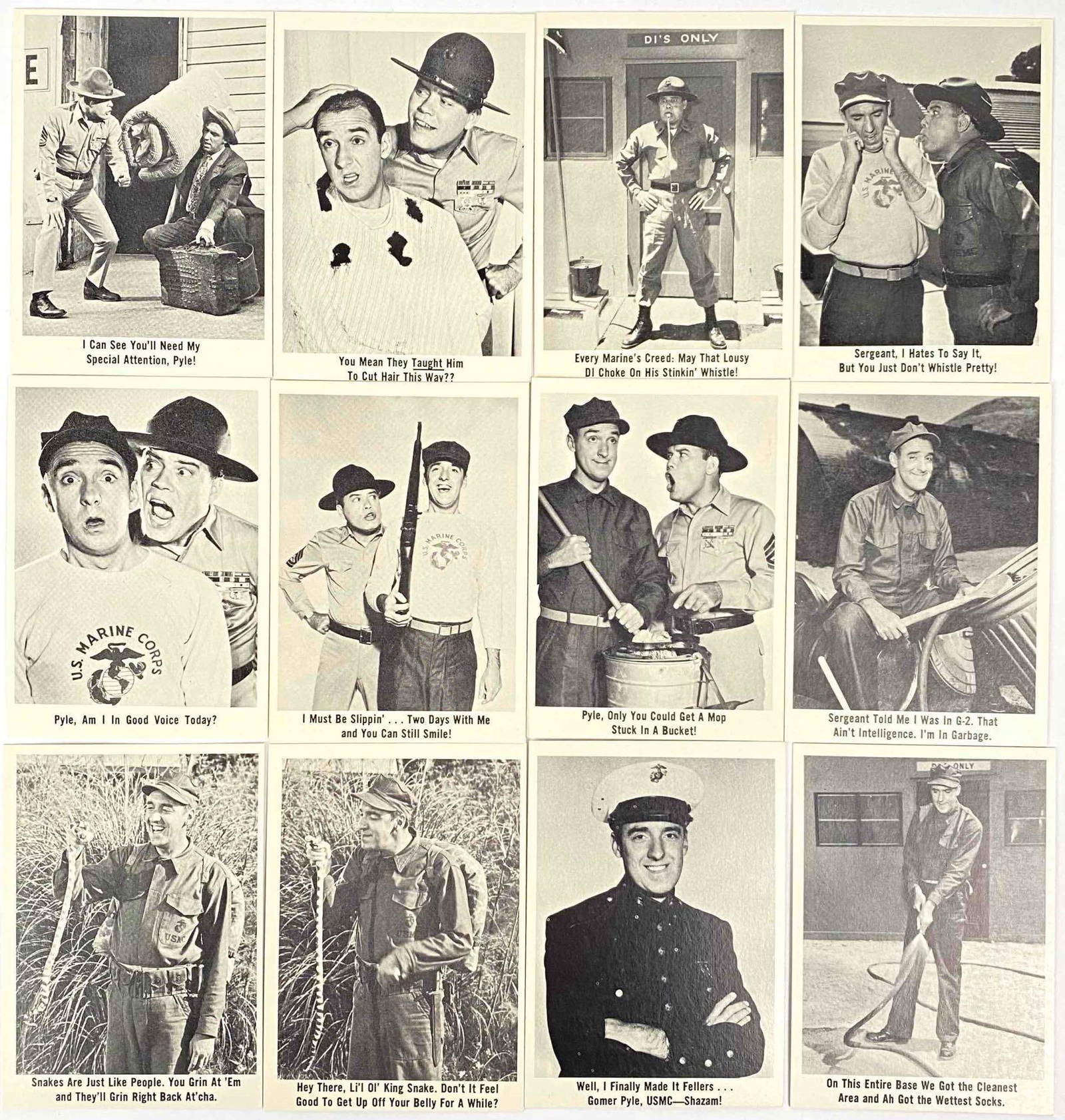 Complete Set Of 66 Gomer Pyle Usmc Trading Cards Auction