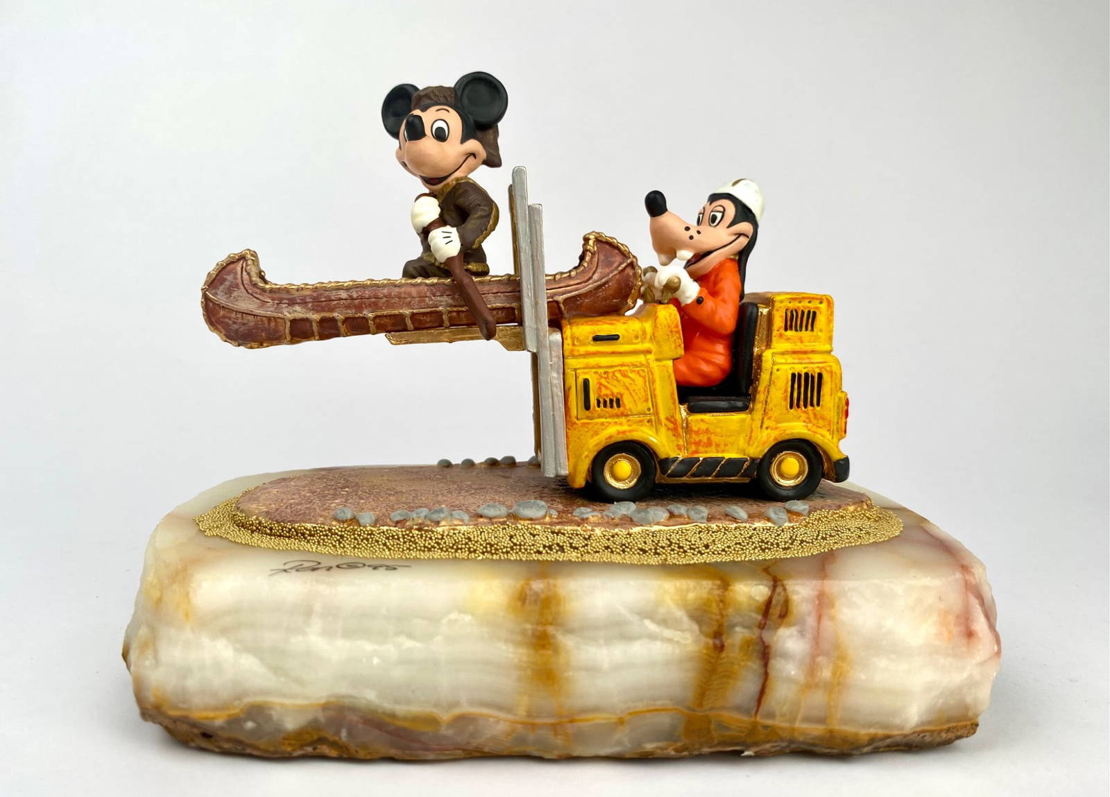 Ron Lee Disney Mickey Mouse And Goofy Figurine Auction