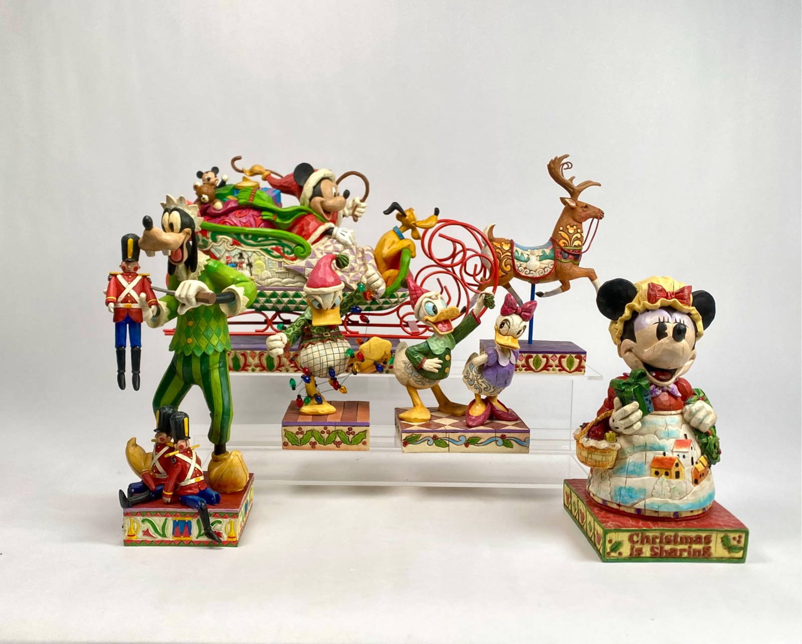 Disney Traditions By Jim Shore Christmas Figurines Set Auction