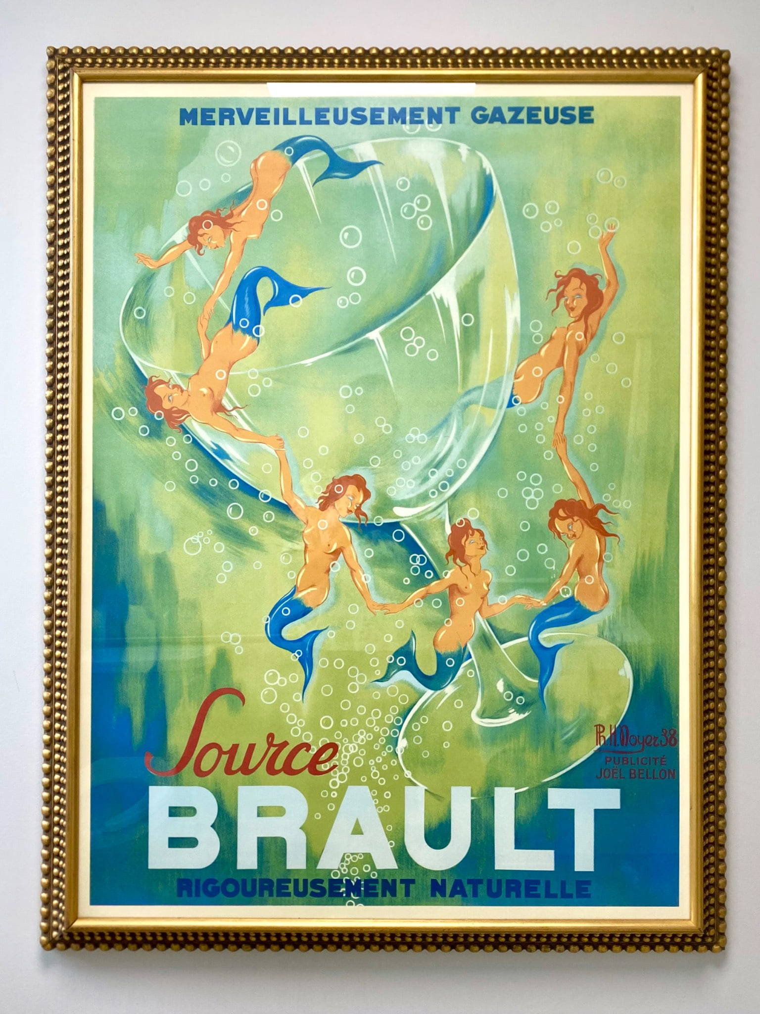 1938 R.h. Noyer French Advertising Poster For Source Brault - Aug 02 ...