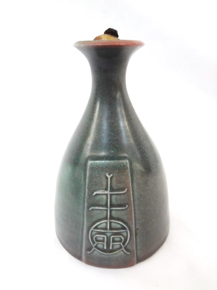 Roycroft Art Pottery Oil Lamp