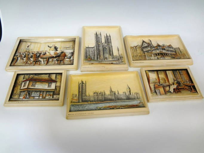 (6) Bosson's Ivorex London Plaques (#0175) on Oct 23, 2021 | Dana J ...