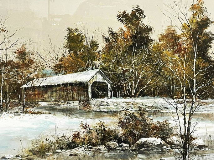 Fred Leach (American 1924-2006) Original Watercolor (#0111) on Jan 29 ...