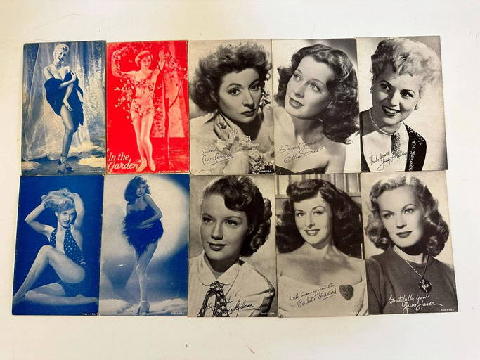 Vintage Actress Card Lot
