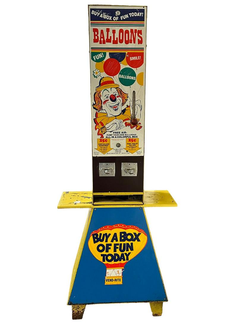 Vend-rite Balloon Vending Dispenser Auction