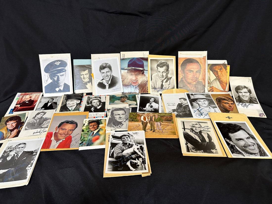 (27) Hollywood Cards, Autographs Fan Letter Envelopes Auction